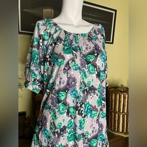 Dresses | Homemade Floral Mumu Caftan Lounge Gown Housewife Chic Mrs ...